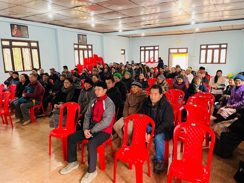 The hand over and take over ceremony between the outgoing settlement ...